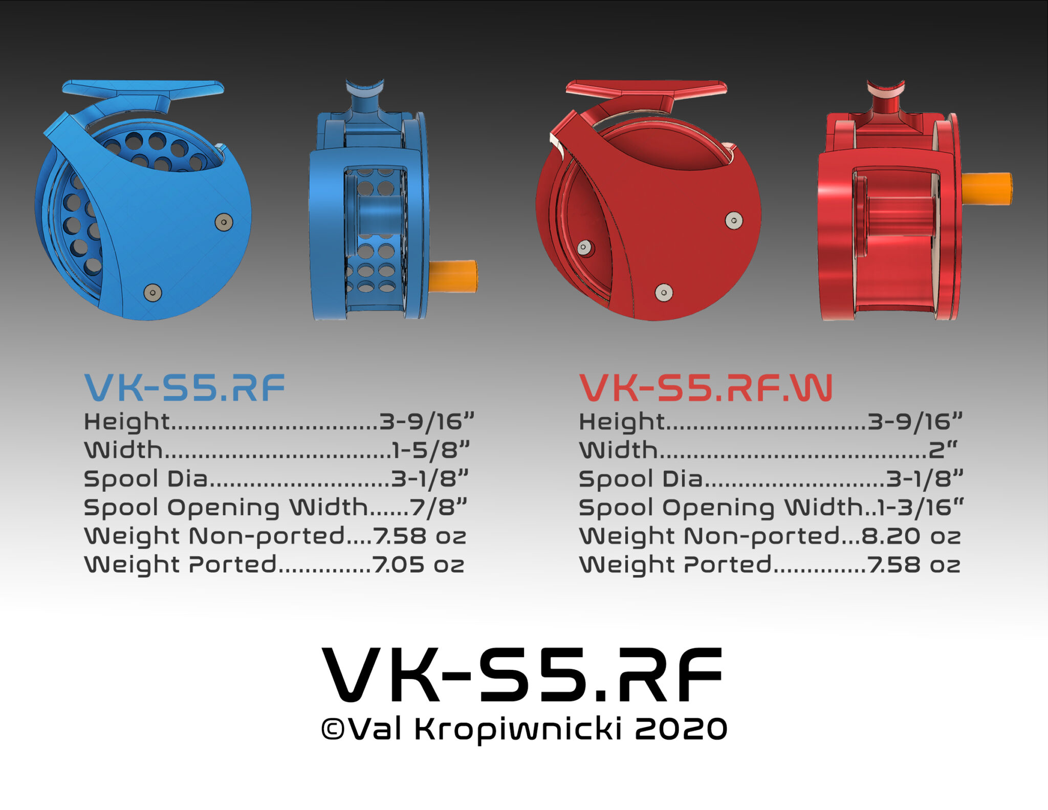 VK-S5.RF Fly Reel | VK STEELWORKS